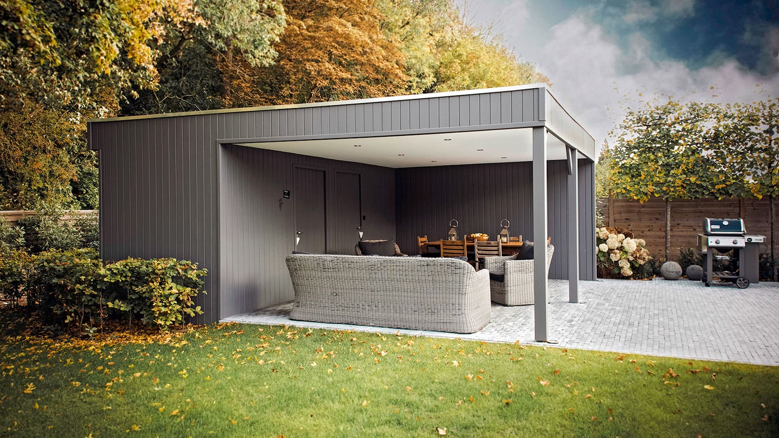 Pool-house sur mesure fonctionnel pour la piscine privée | Concept Abri